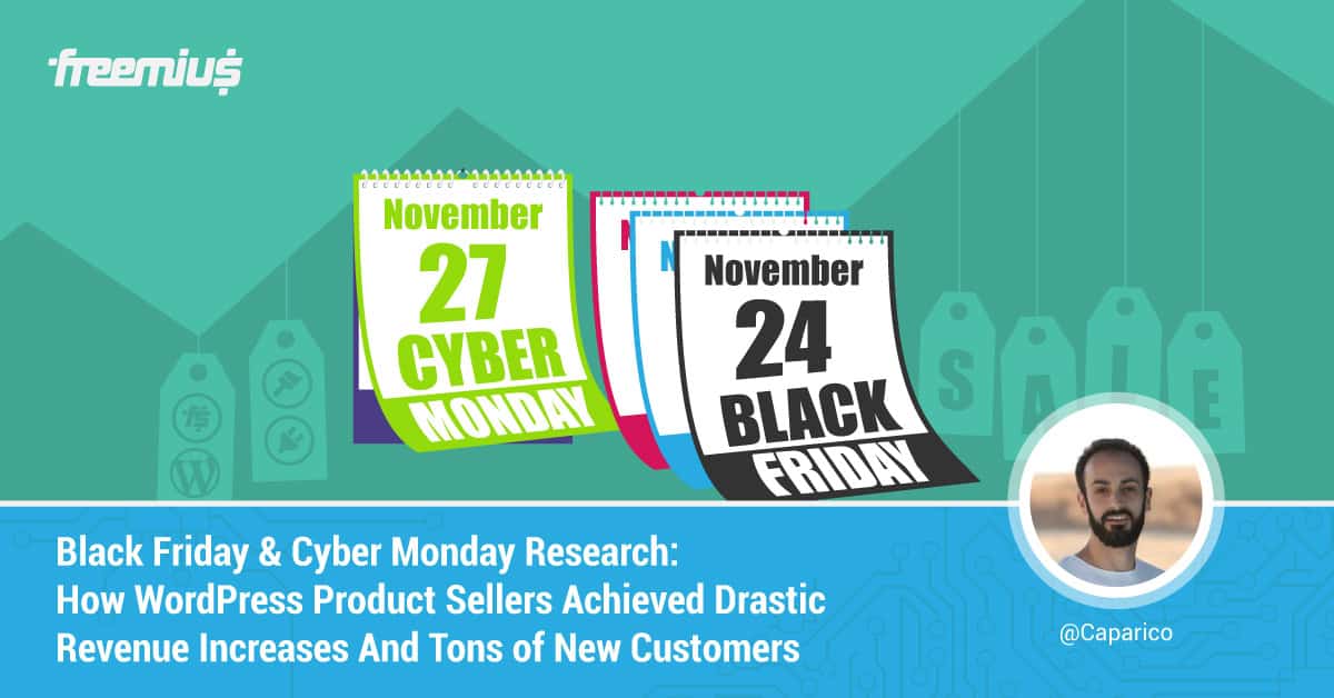 Black Friday Cyber Monday: Huge Revenues for WP Products