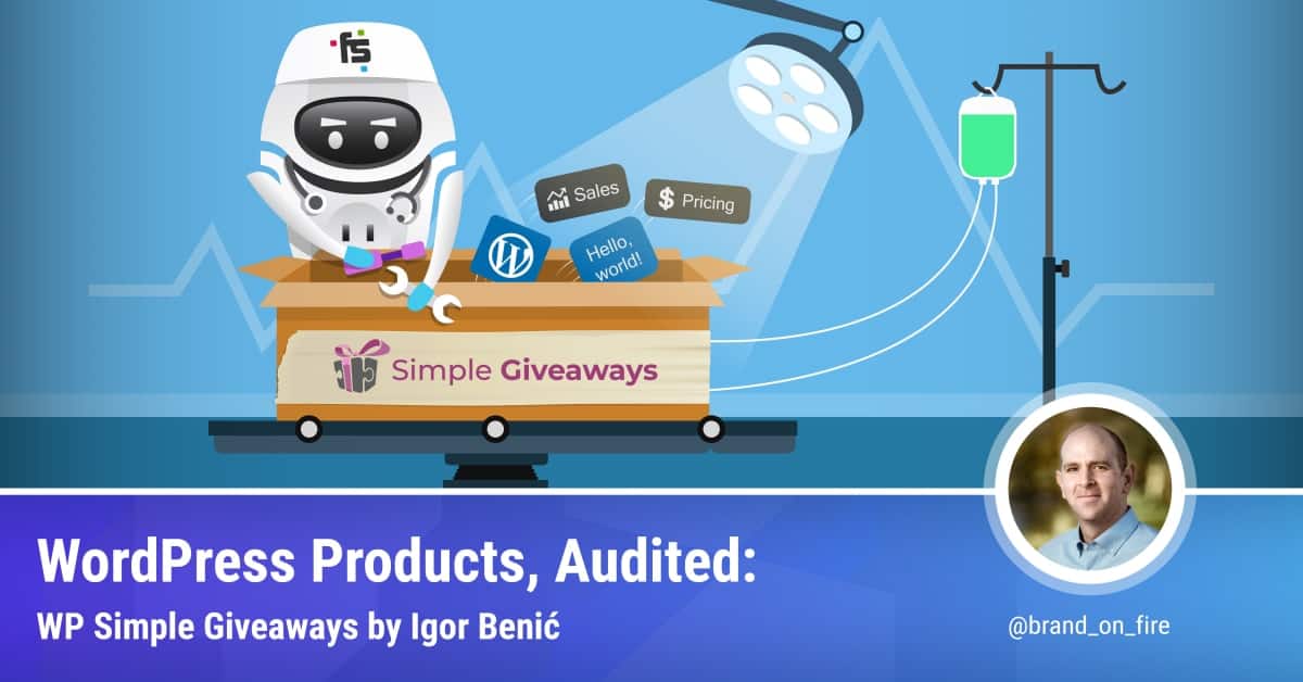 Wordpress Products Audited Wp Simple Giveaways By Igor Benić Freemius Blog